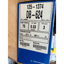 Used GC column Agilent J&W DB-624 75 m. 0.53 mm. 3.00 µm 125-1374