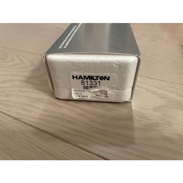 Hamilton 81331 SYRINGE 1 ml 1001RNCP 1000ul 22 Gauge. Point Style 3