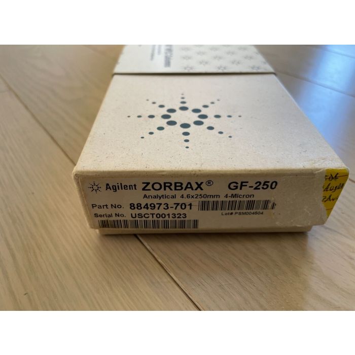 used HPLC Column Agilent ZORBAX GF-250 4.6x250mm 884973-701 with guard ...